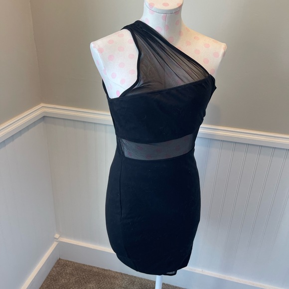 Express | Dresses | Mesh One Shoulder Express Dress | Poshmark